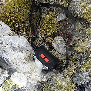 IKAAMA Headlamp, 2 Pack 1100 Lumen Super Bright Rechargeable LED Head Lamp with White Red Light, Motion Sensor 8 Modes Head Flashlight, IPX5 Waterproof Headlight for Outdoor Camping Running