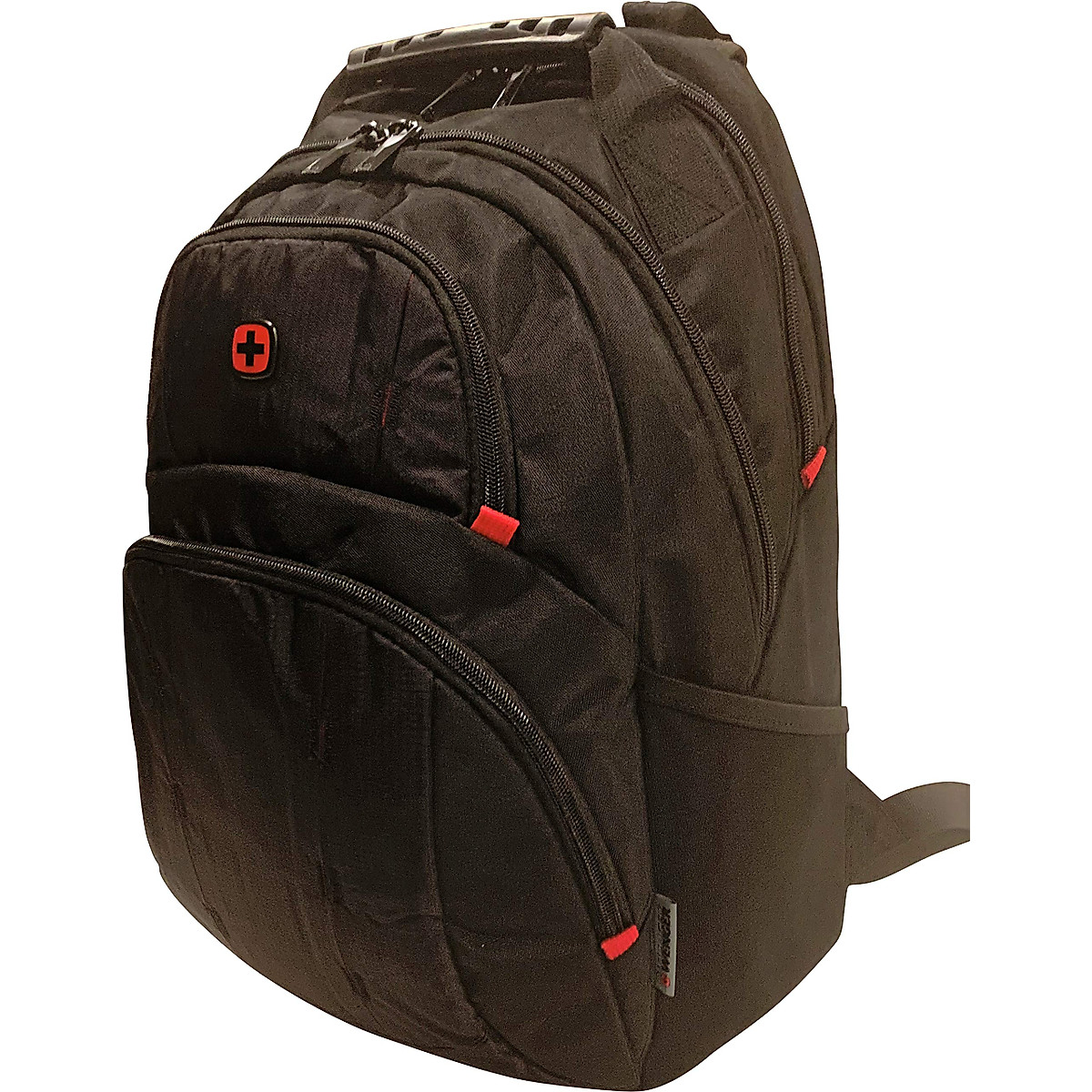 Wenger Tandem Backpack with 16 Laptop Pocket and Tablet Pocket, Black