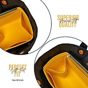 Deauville Tote Bag Organizer Large, Deauville Tote Bag Insert New Small, Customizable Premium Felt Handmade, Bag Organizer for Deauville Tote Medium (For Small Deauville, Bubblegum)