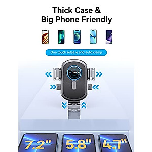 Phone Mount for Car VENTION Vent-Windshield-Dashboard Car Cell Phone Holder Mount 3 in 1 Automobile Cradles Stand suction cup phone holder for car cell phone mount for car cell phone automobile cradles Compatible with iPhone 13 14 Pro Max