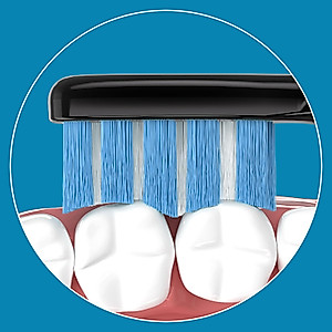 Electric Toothbrush 4Pcs Replacement Brush Heads, Black (4Pcs Cleaning Brush Heads)