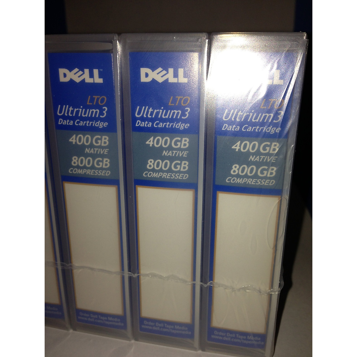 5 Pack 5-Lot Genuine OEM RC922 Dell LTO Ultrium 3 400GB (Native)/ 800GB (Compressed) WORM Write Once Read Many Blank Data Media Magnetic Tape Cartridge Dell Part Number: 0HC593