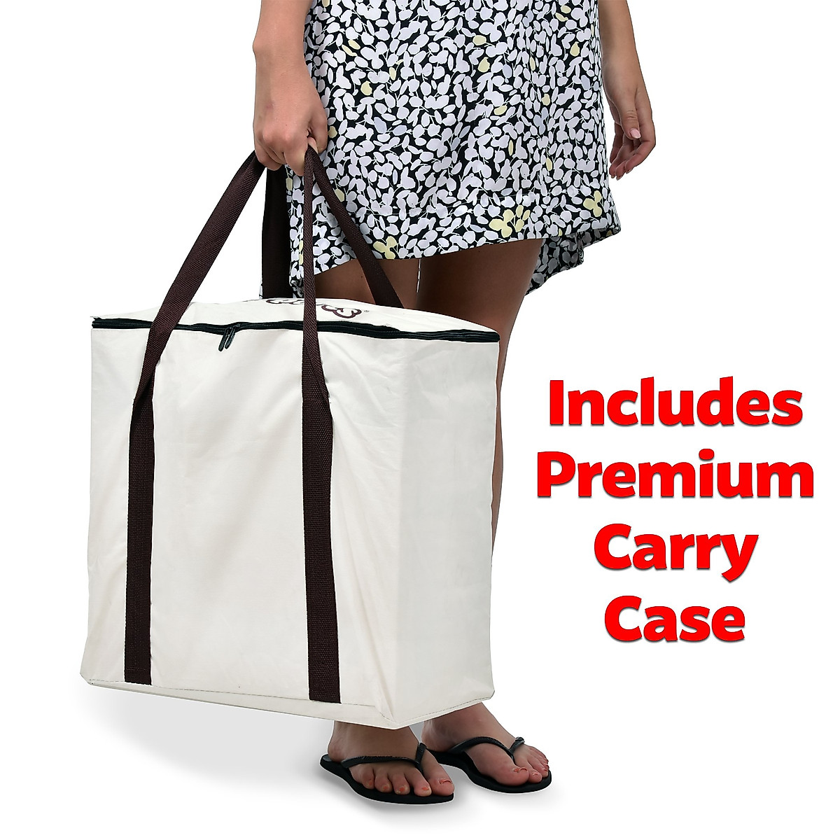 GoSports Giant Wooden Toppling Tower - Stacks Up to 5 ft - Natural Wood