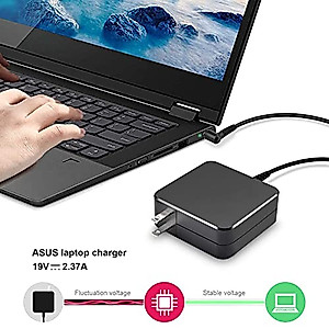 45W 33W AC Adapter Charger for ASUS AD883J20 X540S X540L Q504U Q302L Q405U C300M E402MA Q200E R540N X200CA X541N ZenBook UX305 Vivobook E203MA F510UA X541N Power Supply Cord