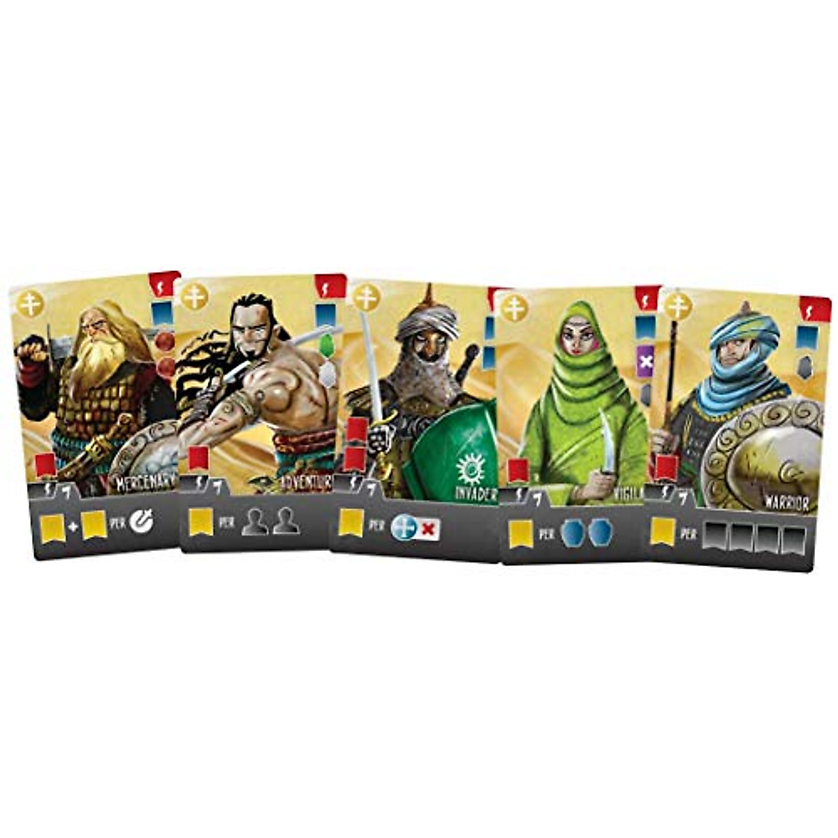 Paladins of The West Kingdom Strategy Board Game, 1-4 Players, Ages 12 and Up, 90-120 Min Play Time, Most Victory Points Win, Build Outposts, Fortifications, Commission Monks, & Confront Outsiders