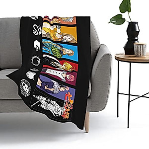 The Seven Deadly Sins Blankets Super Soft Warm Faux Fur Throw Blanket -Ultra-Soft Micro Fleece Blanket Twin, Warm, Lightweight, Pet-Friendly, Throw For Home Bed, Sofa & Dorm