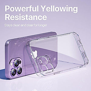 GANSBOL Transparent iPhone 13 Pro Max Case, Crystal Clarity, Military-Grade dropproof, Soft Thin Shockproof Protective Cover iPhone 13 Pro Max Clear Case - 6.7 inch