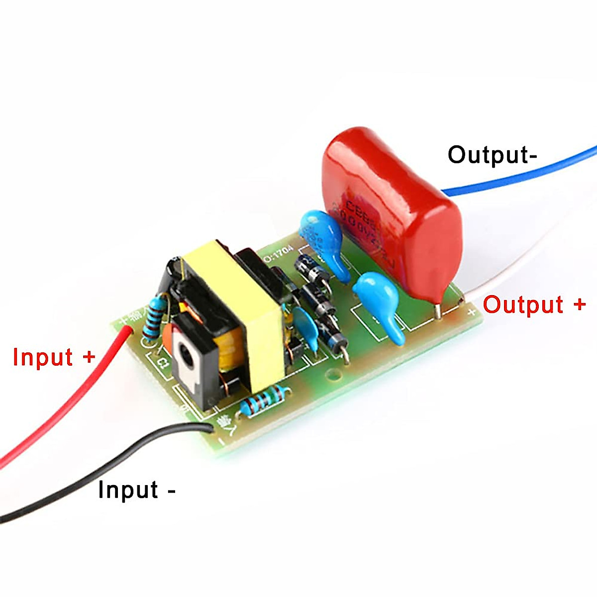 2 Pieces DC-DC 3V-4.2V 3.7V to 1500V-2000V 1800V High Voltage Generator Module Arc Pulse Boost Module Booster DC-DC Step Up Power Board