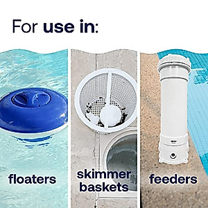 HTH Pool Care 3" Chlorine Tabs, Swimming Pool Chlorinating Sanitizer, Kills Algae and Bacteria, 35 lbs.