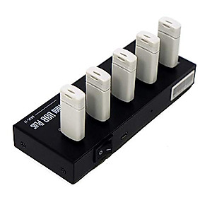 [New Update Version] EZ DUPE 1 to 4 Mini USB Plus MK II Duplicator - Standalone Portable USB Flash Media Thumb Drive Compact Copier (DM-FU0-5V04B-V2)