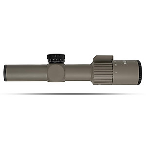 Monstrum Alpha Series 1-4x24 FFP Rifle Scope | Flat Dark Earth | Monstrum Scope Mount with 45 Degree Offset Picatinny Rail Mount | Bundle