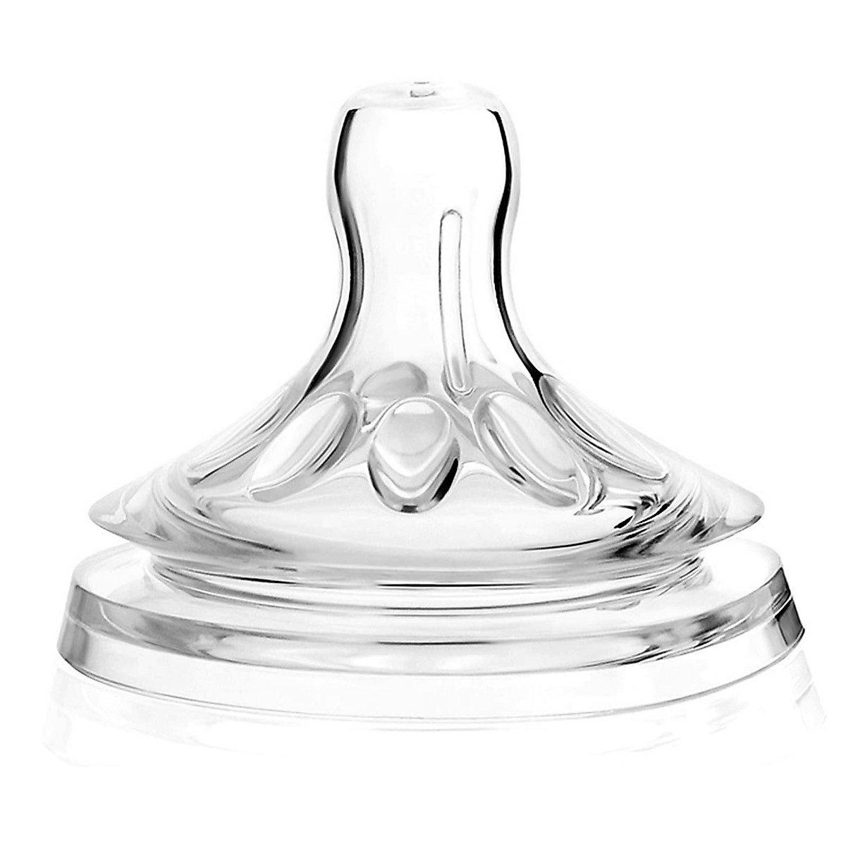 Comotomo Baby Bottle Nipples Comotomo Nipples 3-6 Months Como Tomo Nipple Fast Flow,4pcs Bottle Nipples Transparent Soft Silicone Baby Bottles Nipples for 6 to 12 Month Old Infant