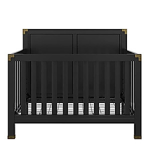 Baby Relax Miles 5-in-1 Convertible Crib, Black