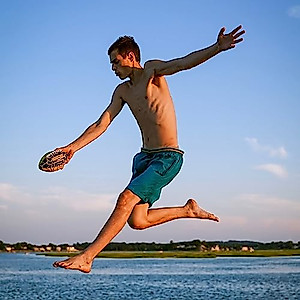 Wave Runner Grip It Waterproof Football- Size 9.25 Inches with Sure-Grip Technology | Let's Play Football in The Water! (Random Color)