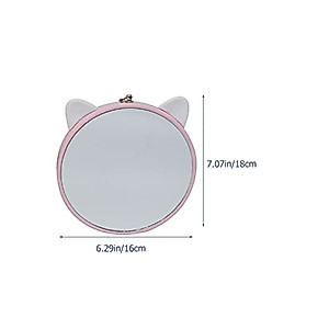 POPETPOP Parakeet Mirror 2 Pcs Bird Mirror Cockatiel Mirror Hanging Interactive Parrot Toy Bird Cage Mirror for Parakeet Cockatiel Conure Lovebirds Finch Pink Bird Mirror