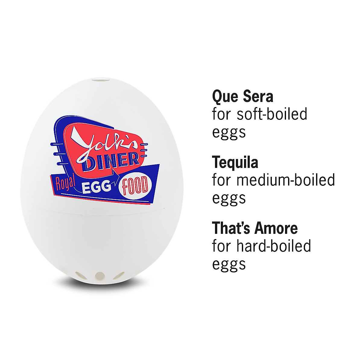 50s BeepEgg – Egg Timer for Boiling Eggs – Musical Egg Cooker for Soft, Medium, Hard Boiled Eggs – Food Safe – Singing Floating Egg Timer – Egg Cooker for 3 Levels of Doneness - Brainstream