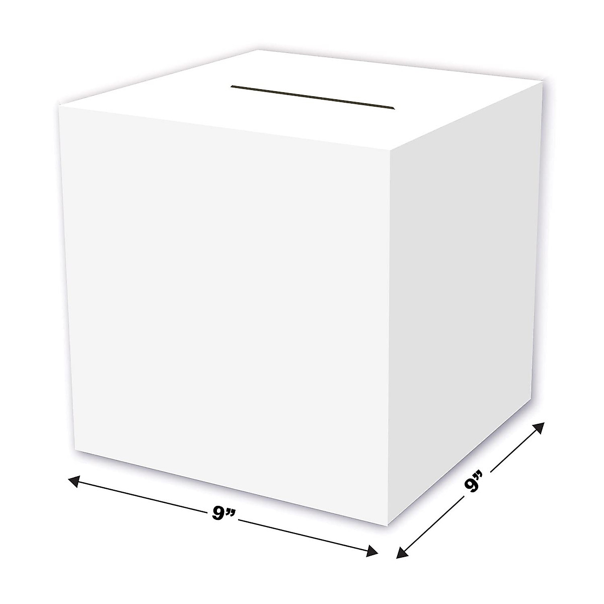 Beistle 2 Piece All-Purpose White Gift Card Boxes For Wedding Receptions, Anniversaries, Birthday Parties, And Graduations