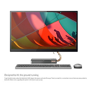Lenovo Ideacentre 27" QHD Touchscreen All-in-One PC with 16GB DDR4 RAM, 512GB PCIe SSD, Intel 8 Core i7-9700T Processor up to 4.3 GHz, Windows 10 Home