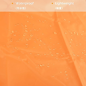 TRIWONDER Hammock Rain Fly Waterproof Tarp Camping Tent Footprint Ground Cloth Backpacking Tarp Camp Shelter Sunshade Mat for Outdoor Hiking Beach Picnic (Orange, S - 98 x 59in)