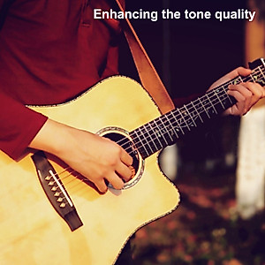 6Pcs Guitar Bridge Pins, Brass Pin Acoustic Guitar Strings Nail Pegs (Black) Ebony Bridge Pins 6 Pacoustic Guitar Strings