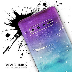 DesignSkinz Splattered Ocean 4823 Absorbed Watercolor Texture Protective Vinyl Decal Wrap Skin Cover Compatible with The Samsung Galaxy S20 (Screen Trim & Back Glass Skin)