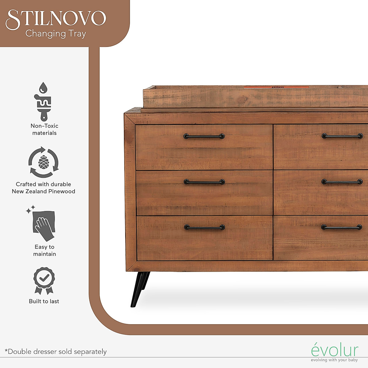 Evolur Stilnovo I Changing Tray I Full Assembly I Lasting Quality