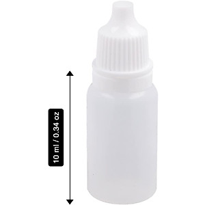 supershop 50 PCS Plastic Dropper Bottle Drop Bottles Empty Squeezable Eye Liquid Essential Oil Squeeze Bottle Small Dropper Refillable Containers with Caps 10ml
