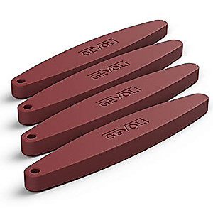 Gevoli Sous Vide Weights, 4 Pack (Stain-Proof) Immersion Cooker Bag Weights - Improved Food Submersion vs Racks - Safe Food Grade BPA Free Silicone