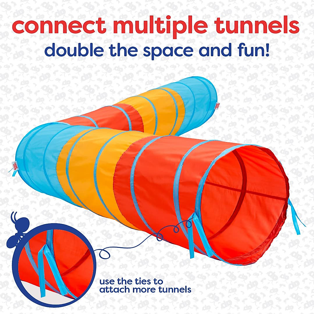 Antsy Pants Play Tunnel for Kids and Babies, Pop up Crawl Through Tunnel for Toddlers 1-3, Indoor and Outdoor Toy