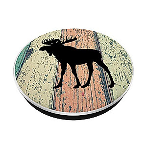 Moose Animal Lover Rustic Outdoors PopSockets PopGrip: Swappable Grip for Phones & Tablets
