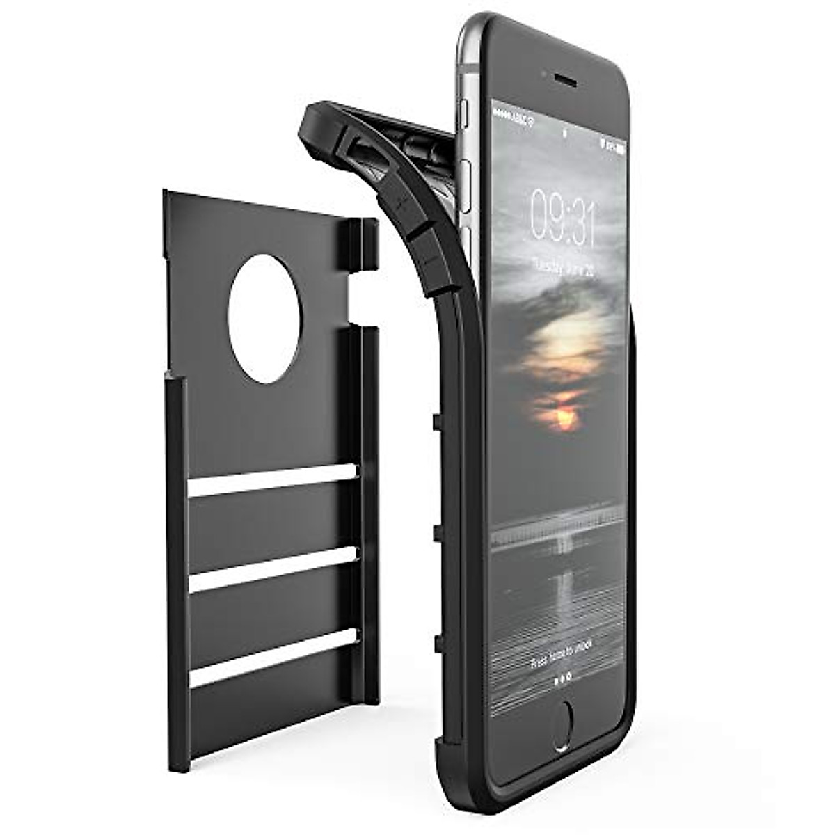 Crave iPhone 6S Plus Case, iPhone 6 Plus Case, Strong Guard Protection Series Case for iPhone 6 / 6s Plus (5.5 Inch) - Black