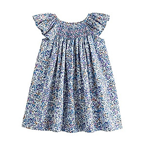 Simplee kids Baby Girls Summer Casual Dresses Toddler Floral Print Sundress Princess Dress for 3T