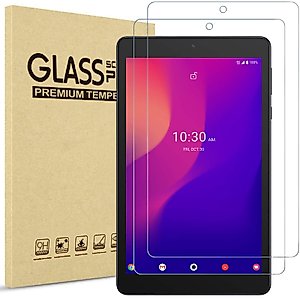 ProCase [2 Pack] Screen Protector for Alcatel Joy Tab 2 2020 Release (Model: 9032Z) / Joy Tab/Joy Tab Kids and Alcatel 3T Tablet 8-inch, Tempered Glass Screen Film Guard Screen Protector –Clear