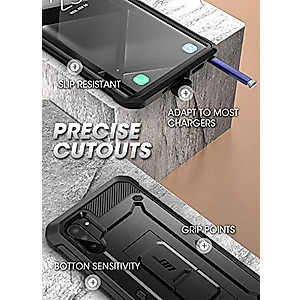 SUPCASE Unicorn Beetle Pro Series Case for Samsung Galaxy Note 10 (2019 Release), Full-Body Rugged Holster & Kickstand without Built-In Screen Protector (Black)