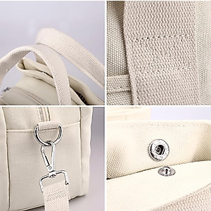 Tote Bag Women Small Satchel Stylish Mini Tote Handbag Canvas Hobo Fashion Crossbody Bag Shoulder Travel Bag 2023