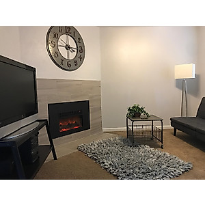 AA Warehousing Y-Décor True Flame electric fireplace insert by 30" with front surround