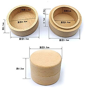 ZZYINH AN207 Personalized Engraving Rustic Wedding Wooden Ring Box Jewelry Trinket Storage Container Holder Custom with These Rings Small Jewelry