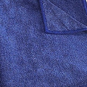 Arkwright Microfiber Gym Towel - (Pack of 12) Soft Lightweight Quick Dry Hotel Quality Hand Towels, 300 GSM, Sweat Absorbent, Perfect for Workout, Yoga, Spa, Bathroom, 16 x 27 in, Navy