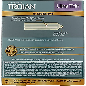 Trojan Ultra Thin Condom 36ct (2 Pack)