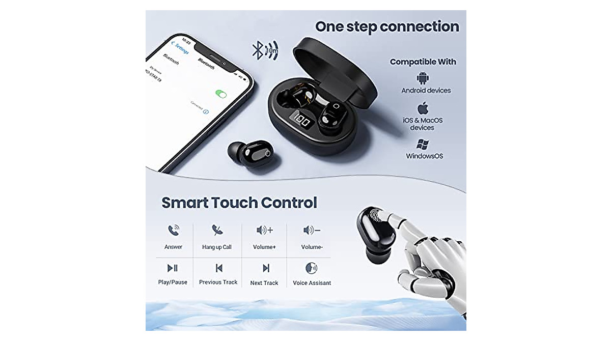 KO-STAR True Wireless Earbuds - HiFi Sound & 20H Playtime