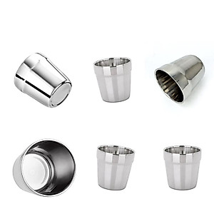 Baoblaze 6Pcs 180ml Stainless Steel Vacuum Insulated Cup
