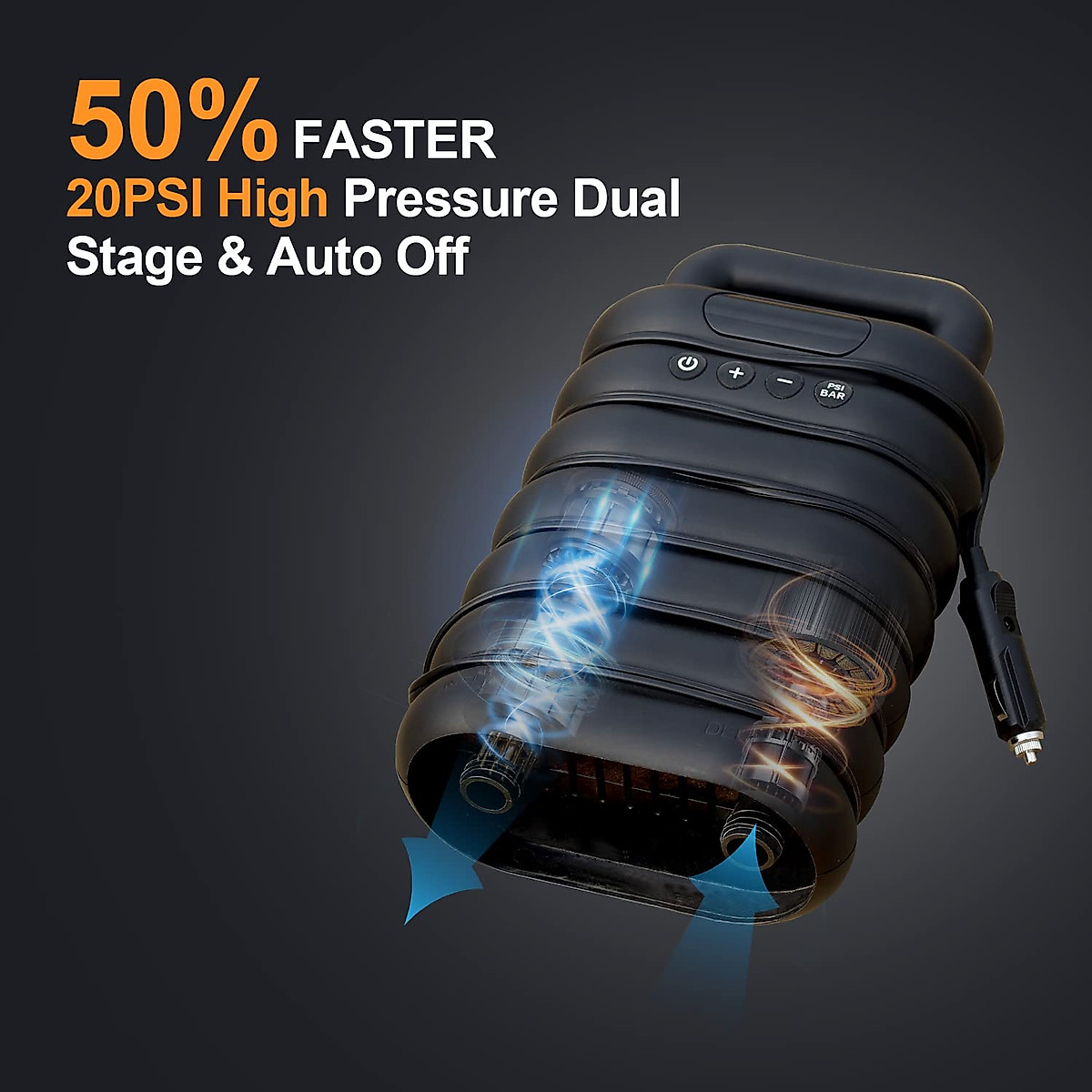 BOSETEN Sup Pump Adaptor, Halkey Roberts Valve Adapter, Paddle Board Pump Adapter for Electric Kayak Pump, Manual Boat Pump,3 Size Washers Included