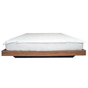 Eyptian Cotton - Includes 1 Fitted Sheet Base & 2 Zip-On Sheets - 15” Inch. Deep Pockets Zipper Sheets Queen Size - Eyptian Cotton 800 TC Zipper Fitted Sheet - (White Colour)