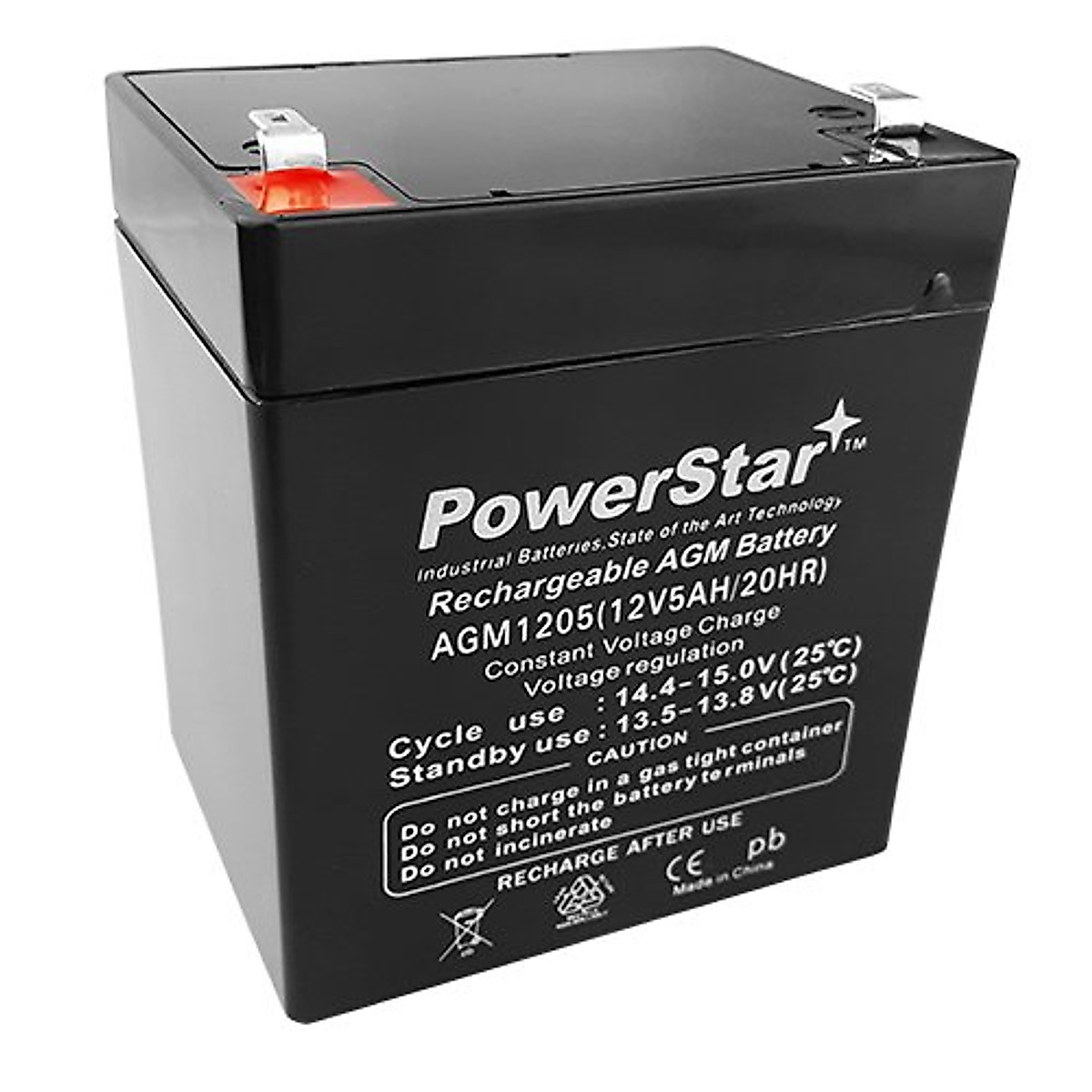 PowerStar 12V 5Ah Replacement Battery for Interstate Power Patrol SEC1055