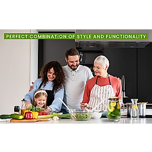 Richro Glass Pitcher with Lid - Elegant Glass Water Carafe with Lid - Durable & Sturdy Glass Water Pitcher - 55 Oz Heat Resistant Glass Carafe for Hot/Cold Beverages, Coffee,Juice, Iced Tea Pitcher,