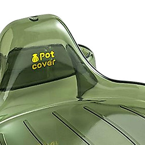 WeiLaiKeQi Utensil Rest Pot Lid Holder Rack Freestanding Stand Spoon Rest with Pot Lid Holder for Kitchen Gadgets Accessories Kitchen Counter, transparent green