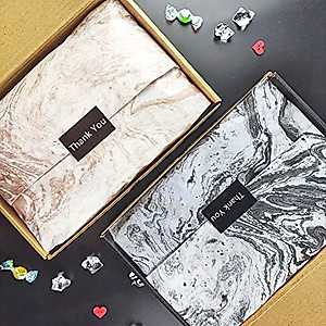 MORANTI Rose Gold Marble Pattern Bulk Tissue Paper Gift Wrap 25 Sheets 19.7" x 27.5" for Birthday Wedding Graduate Gift Bags Holiday Party Wrapping Gift Tissue Paper