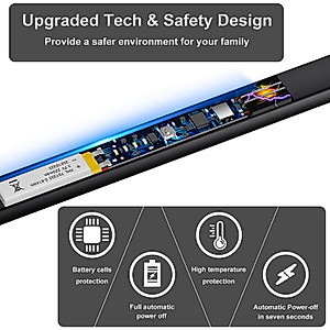 2 Pack Electric Candle Lighter Long Lighter USB Rechargeable Lighter Arc Flameless Plasma Windproof for Candle Camping