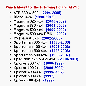 KFI Products 100430 Winches, regular