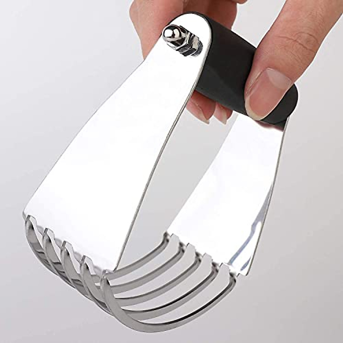 Pastry Cutter, Stainless Steel Dough Blender, Heavy Duty Pastry Blender and Dough Cutter with Blades for Butter, Pie Crust and Cake